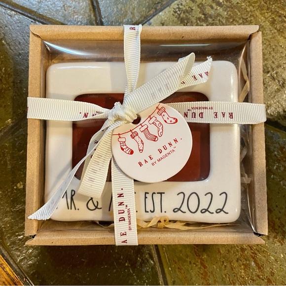 Rae Dunn | Other | Rae Dunn Mr Mrs Est 222 3x2 Ceramic Christmas ...